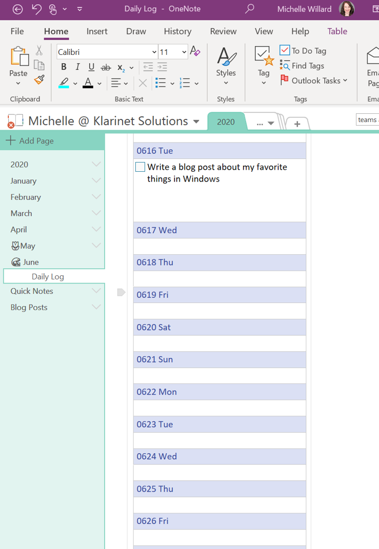 Making a Digital Bullet Journal – Michelle Willard